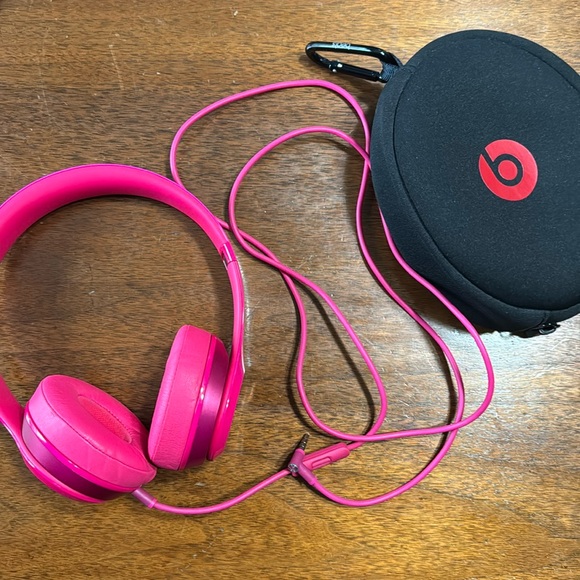 Beats by Dre | Other | Beats By Dre Hot Pink Headphones Beats Carry ...